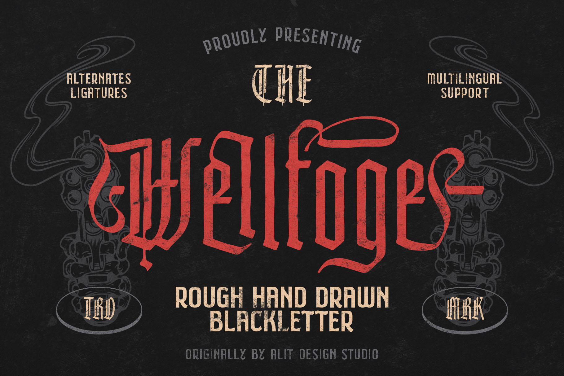 Wellfoge Blackletter Rough Font