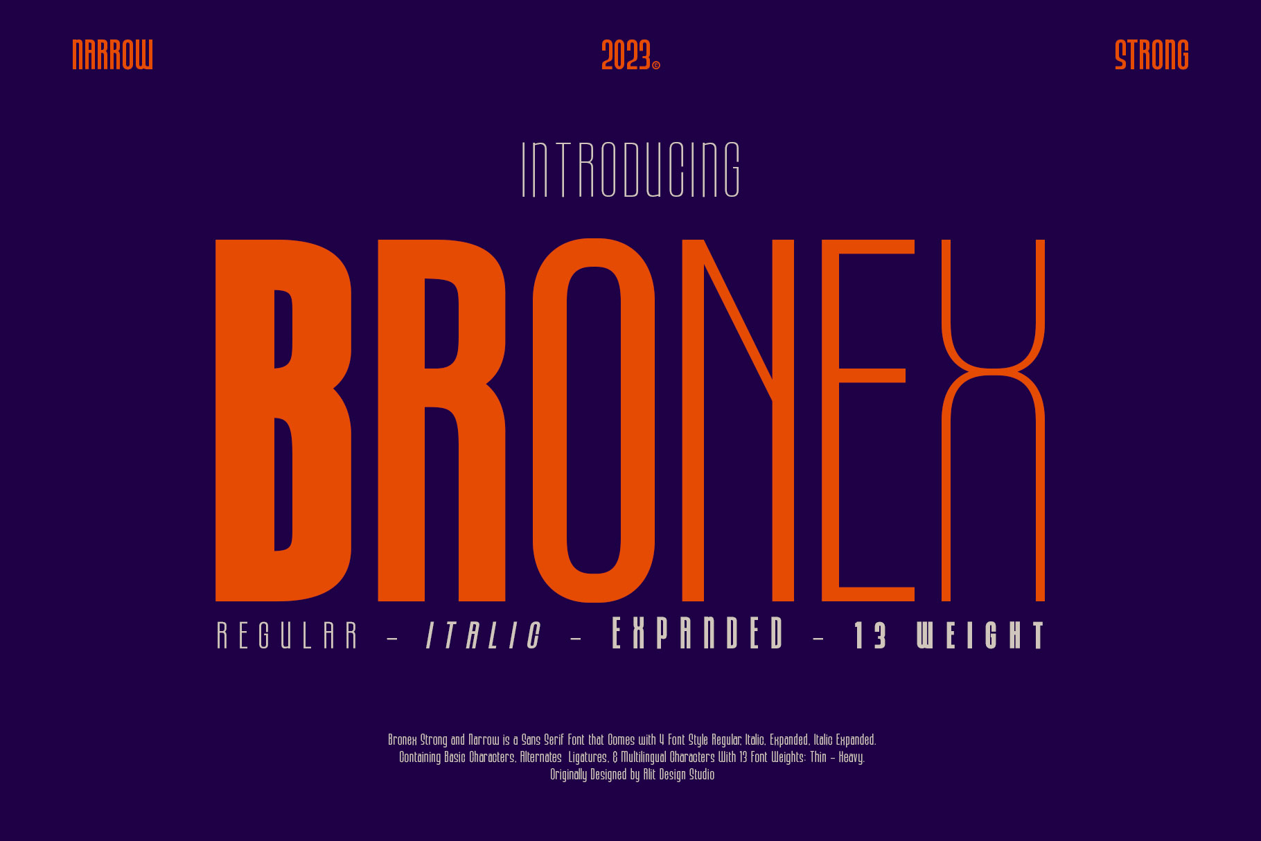Bronex Typeface