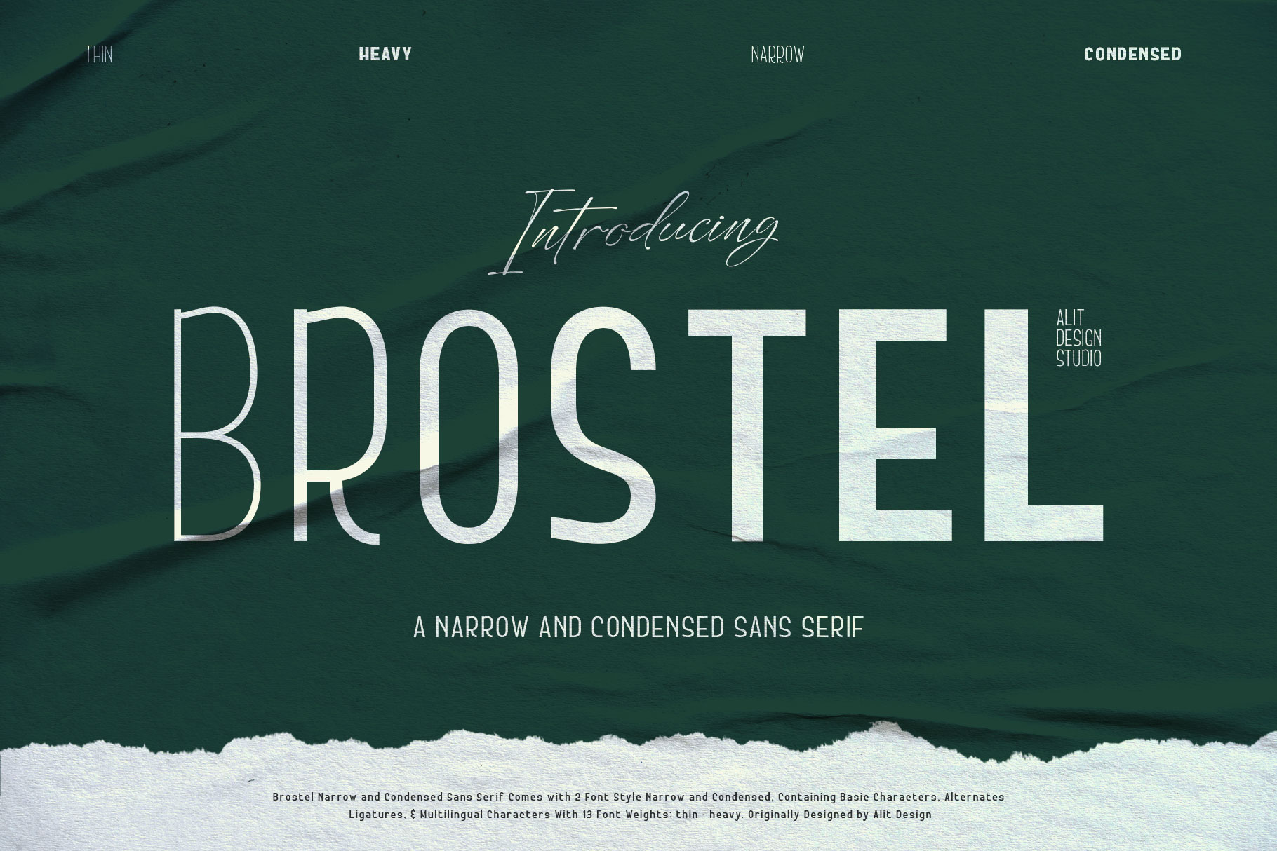 BROSTEL Typeface