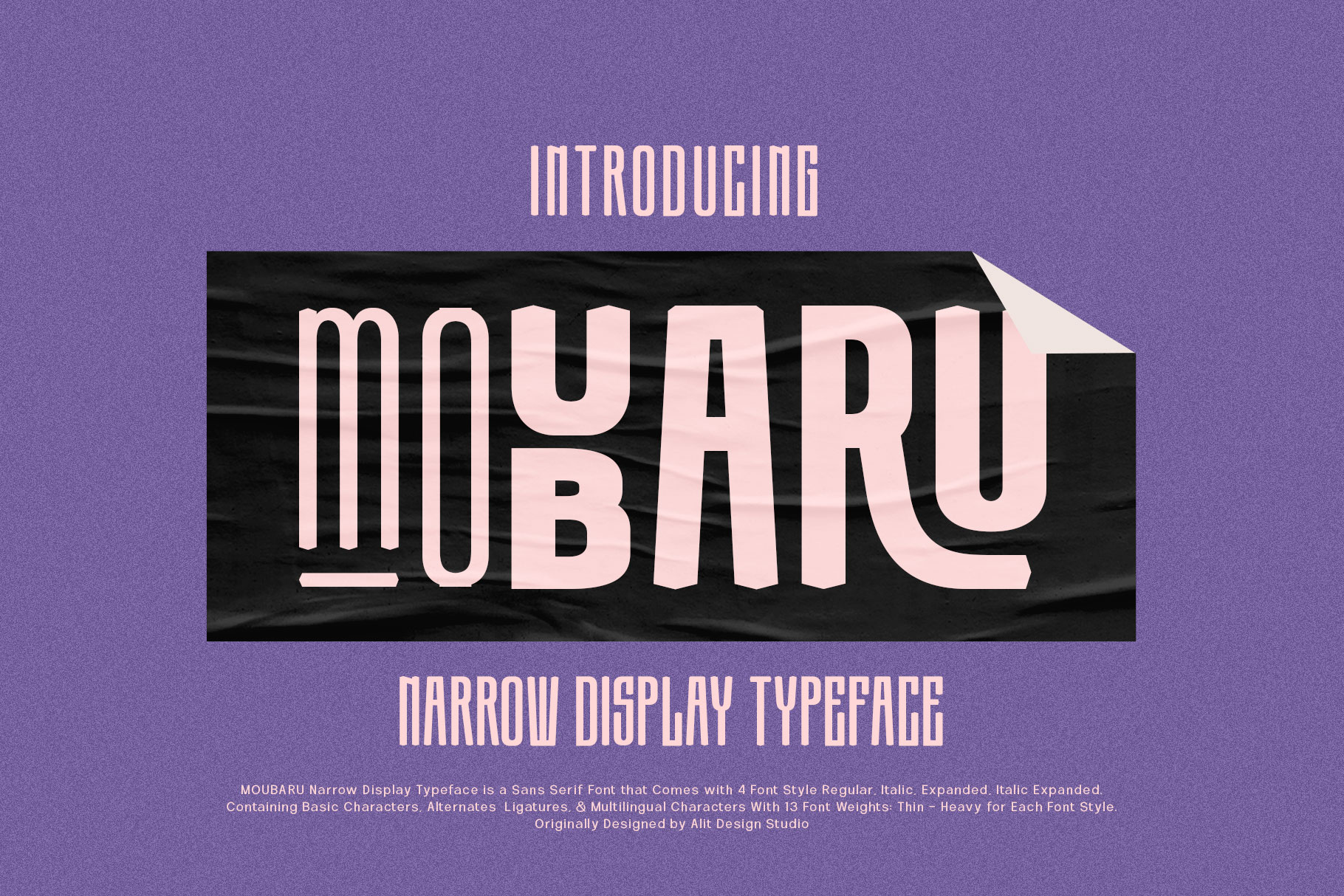 MOUBARU Typeface