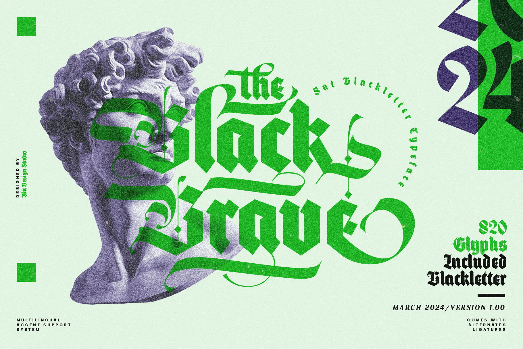 Black Brave Typeface