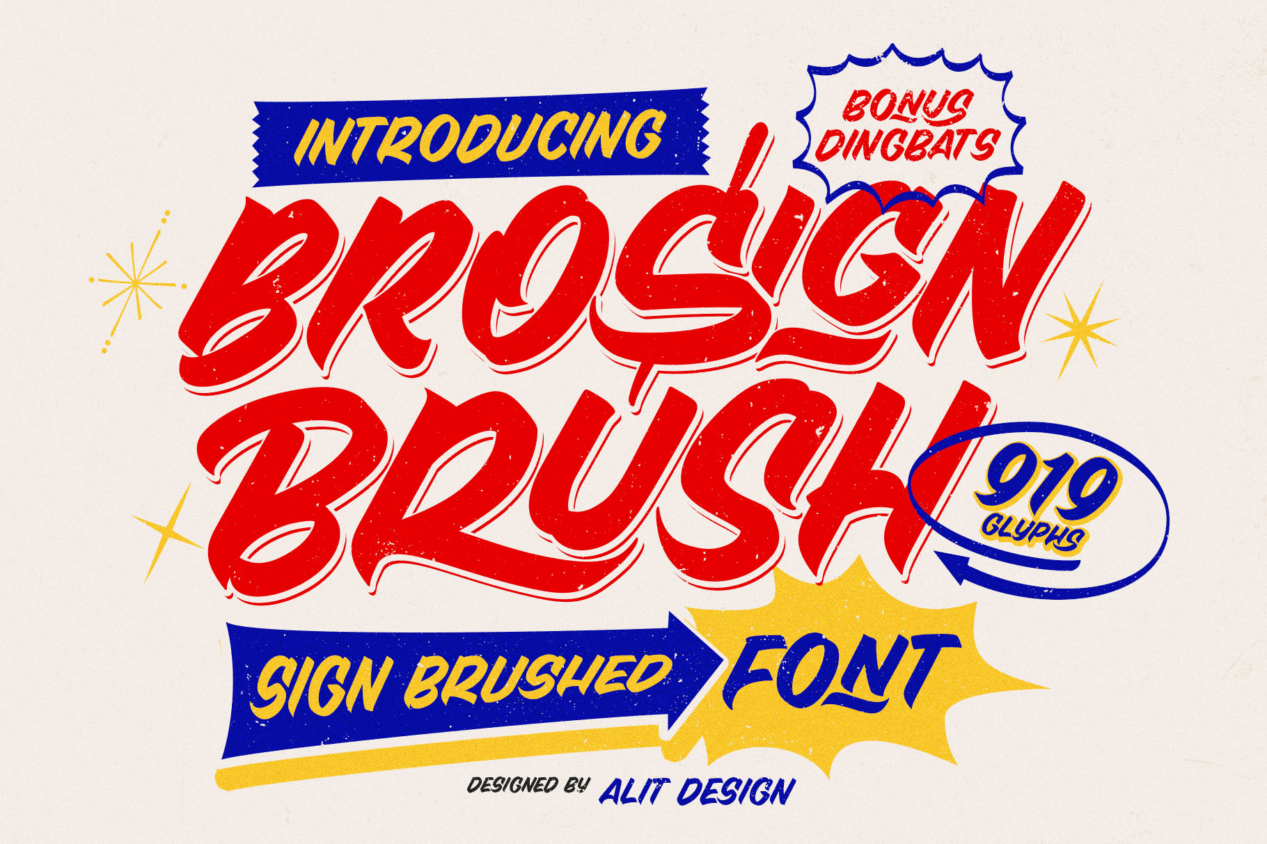 Brosign Brush Typeface