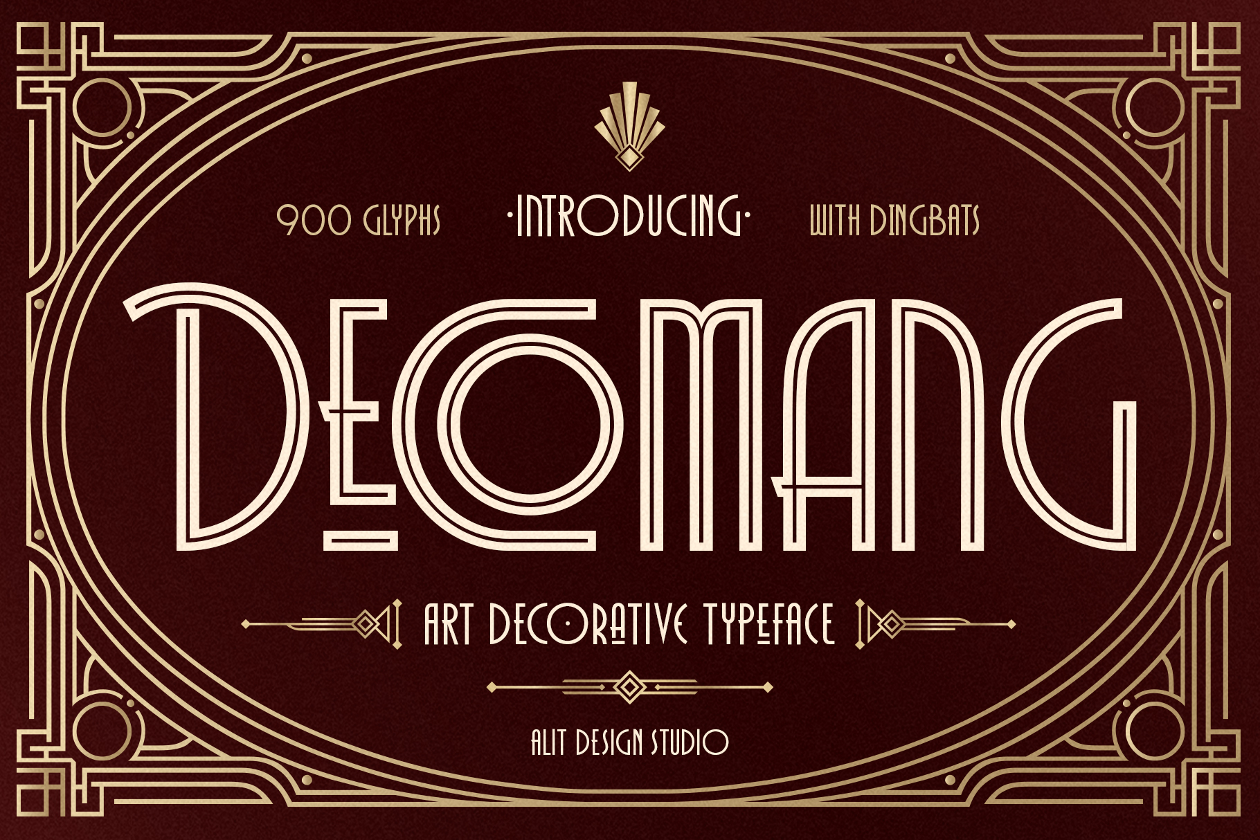 Decomang Art Deco Typeface