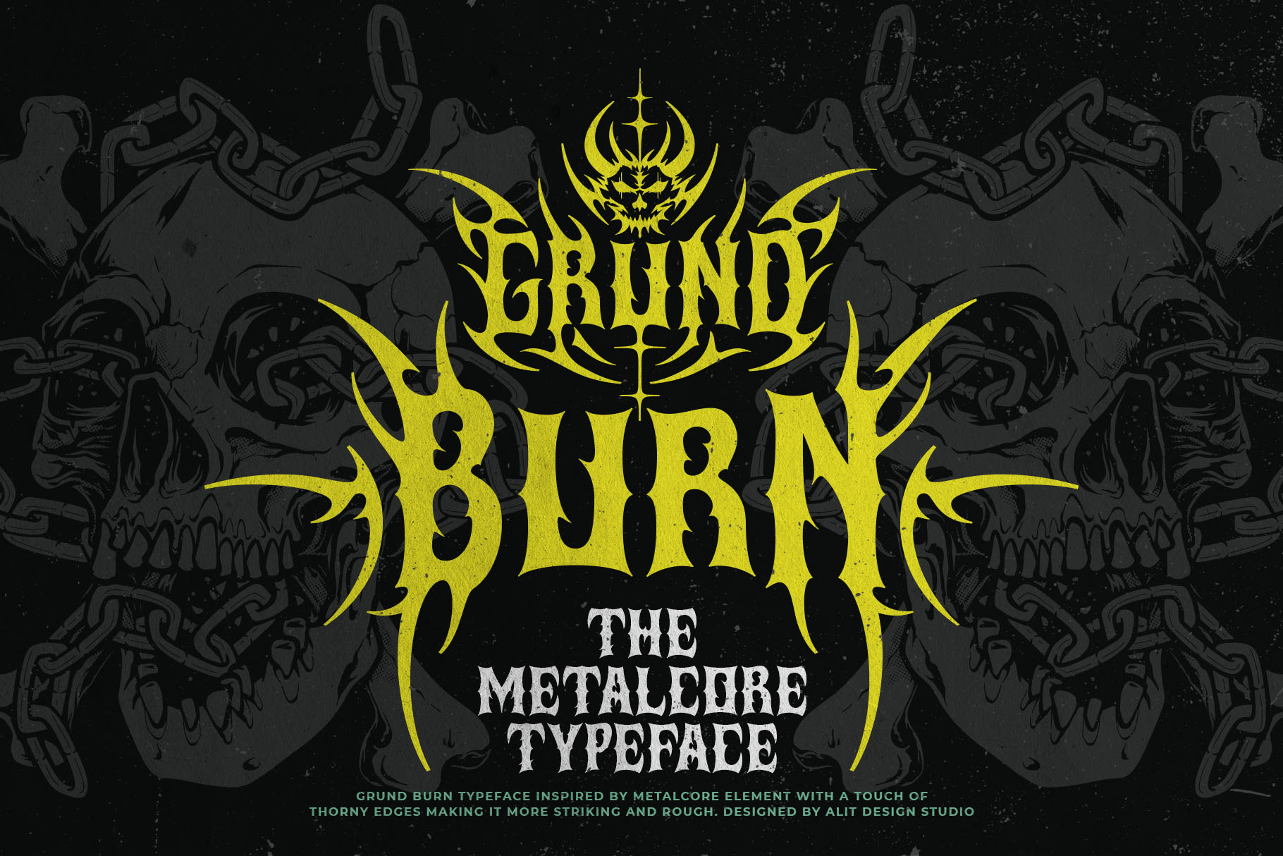 Grund Burn Typeface